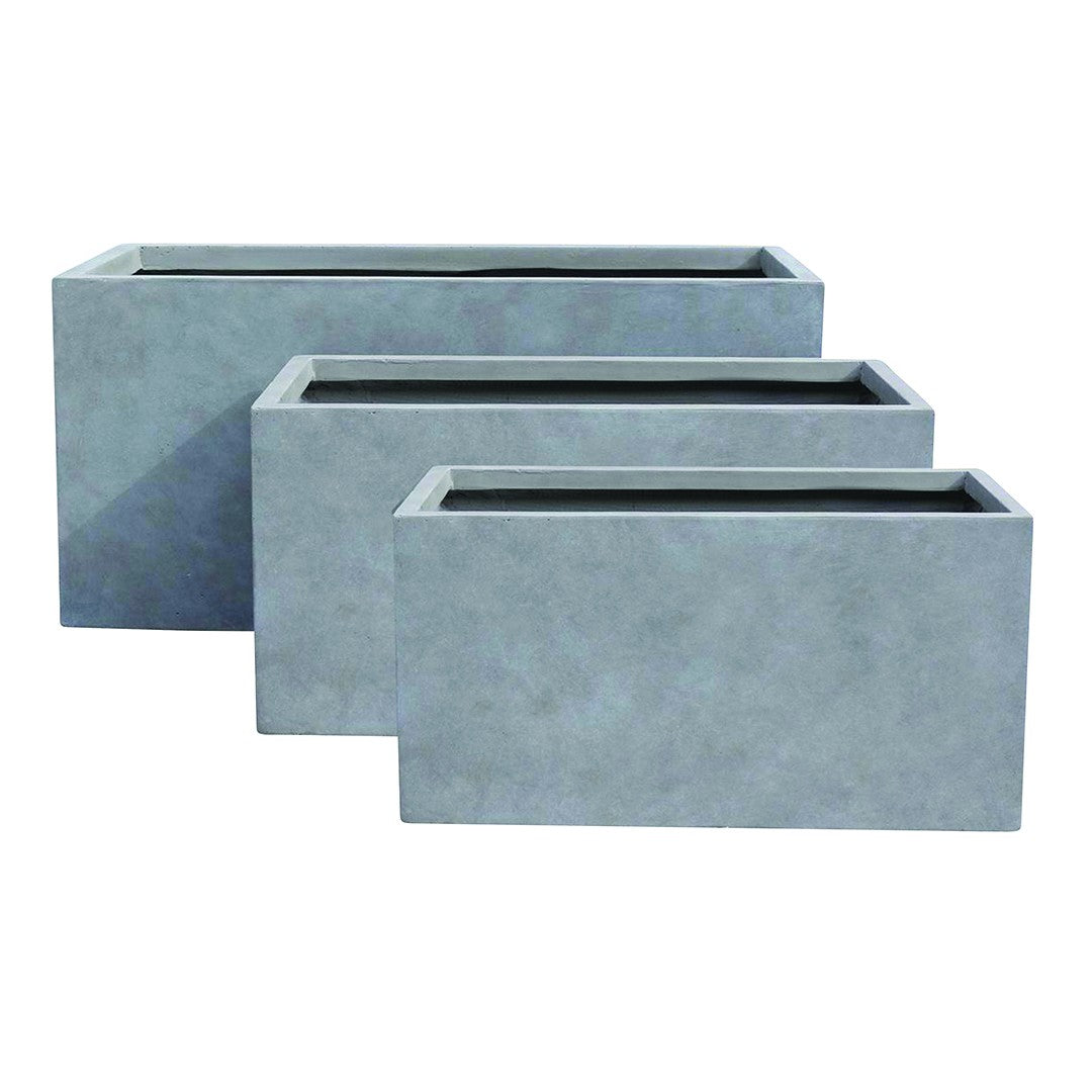 URBANLITE ASHER TROUGH WASHED GREY – Honeysuckle Garden