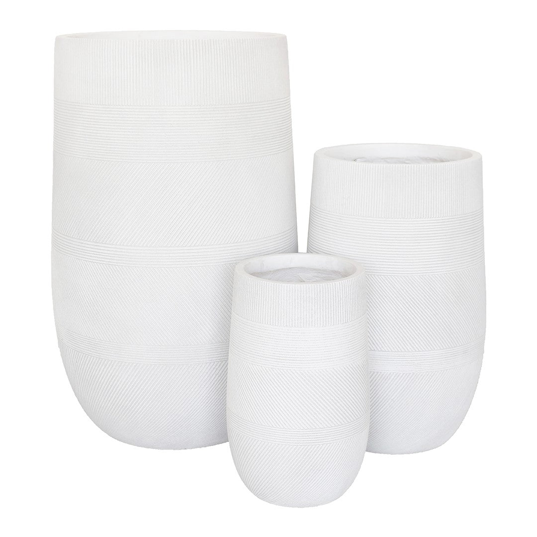 URBANLITE WINSTON U POT WHITE – Honeysuckle Garden